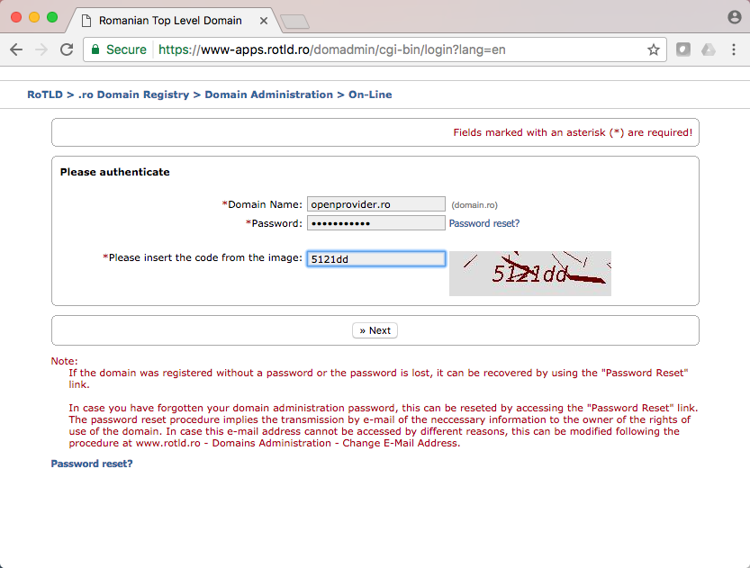 .ro – Openprovider