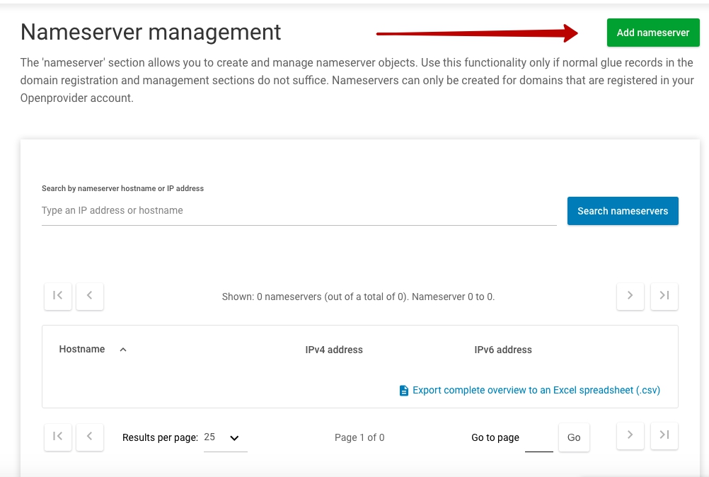 Glue records - How to create and modify glue records? – Openprovider